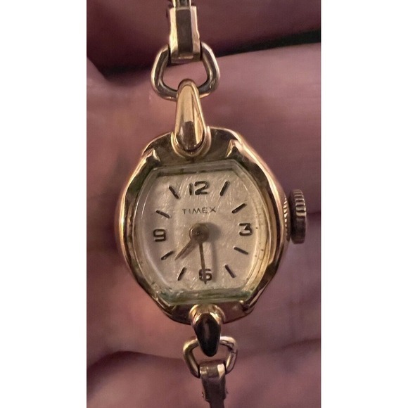 Timex | Accessories | Timex Ladies Gold Tone Wind Mechanical Up Watch ...